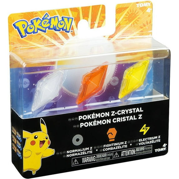 Pokemon Z-Ring Crystal 3-Pack: Normalium Z, Frightinium Z & Electrium Z ...