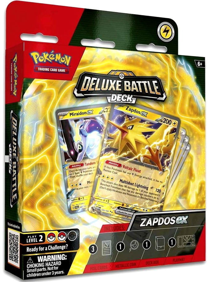 Pokemon Zapdos ex Deluxe Battle Deck (60 Cards & More) - Walmart.com