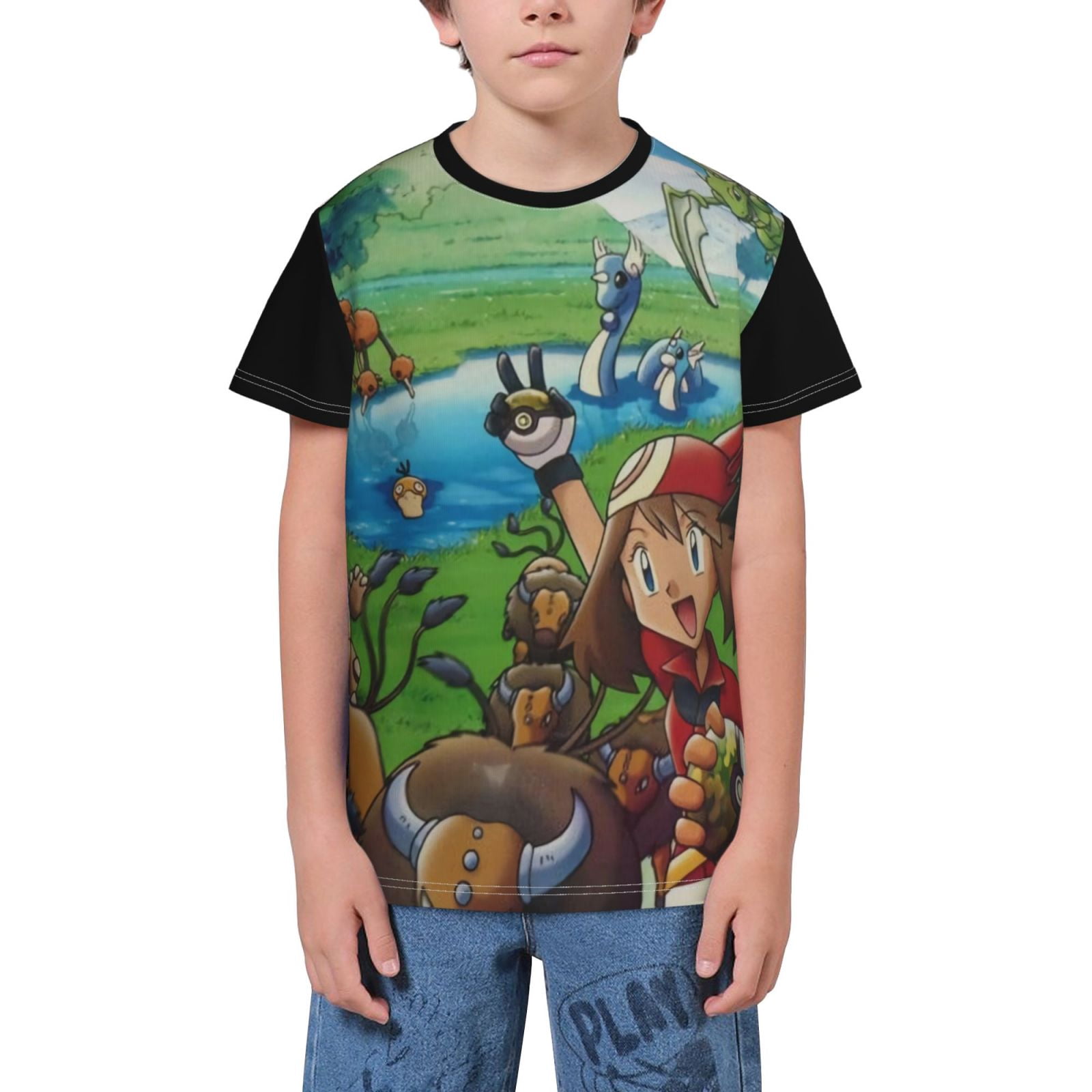 Pokemon and Ash Friends Crewmate Boys Teens Casual T Shirts,Cool 3D ...