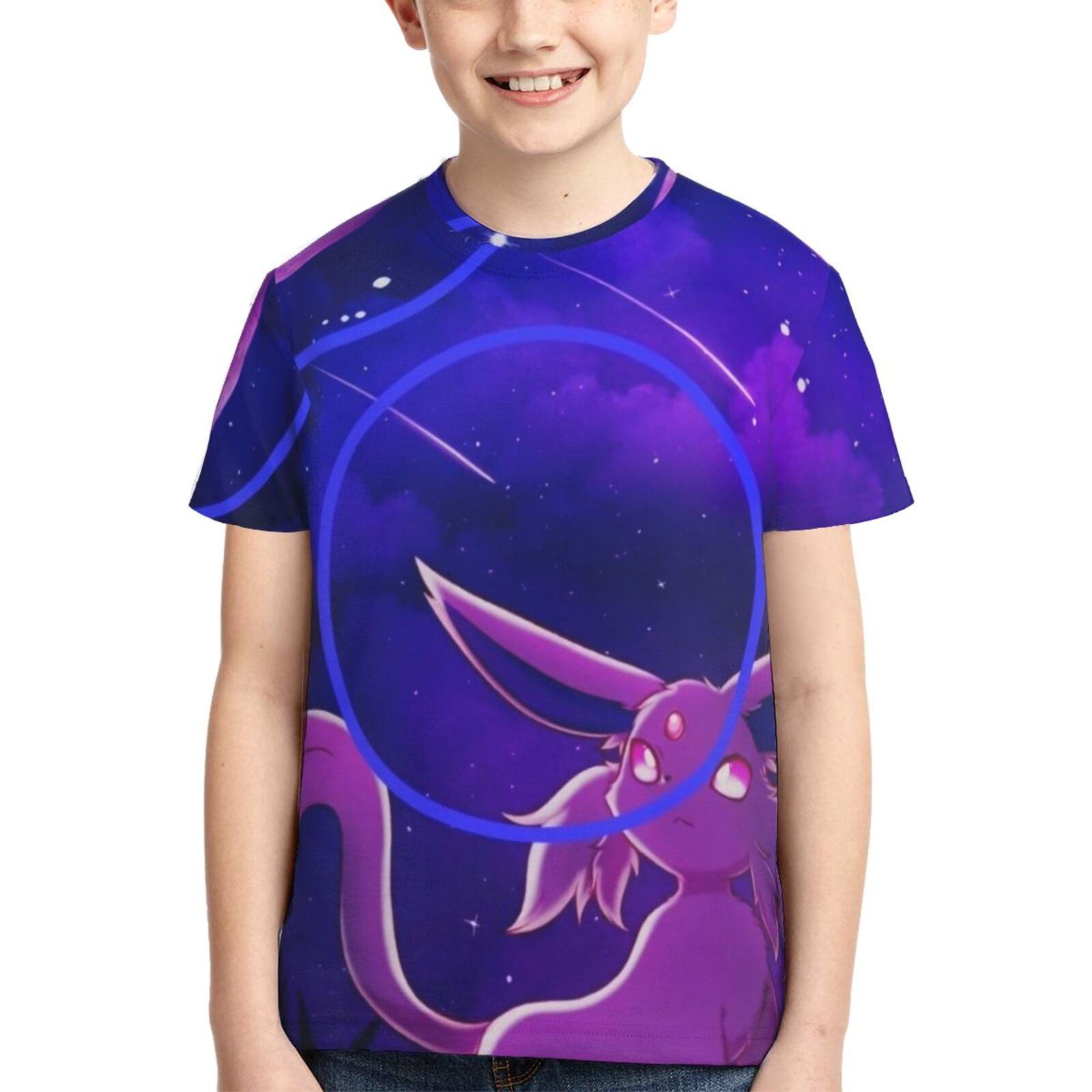 Pokemon eevee T Shirt - Cotton Short Sleeve Graphic Tees for Boys Girls - Cool Casual Graphic T ...