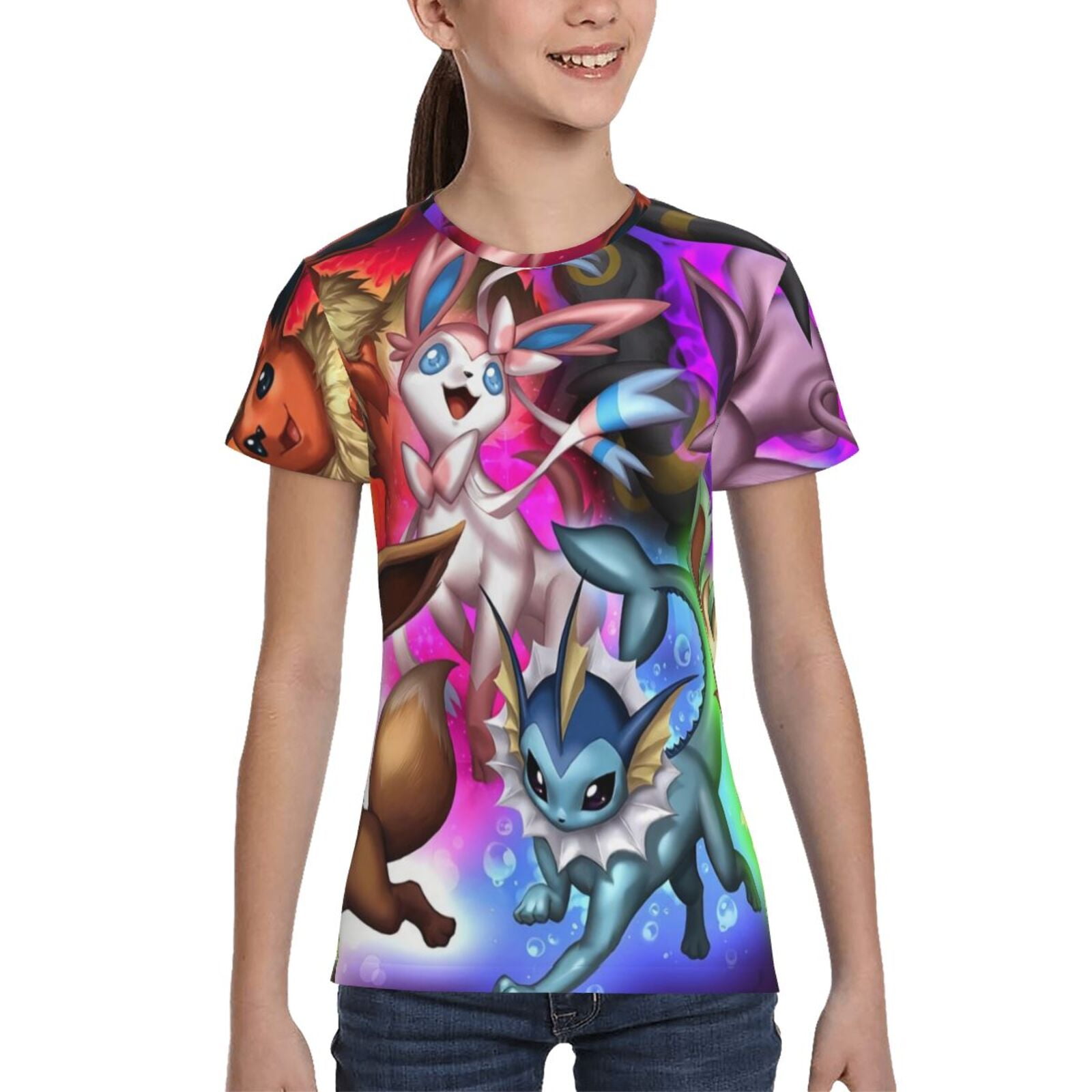 Pokemon eevee, vaporeon, leafeon, umbreon, espeon, glaceon, flareon, jolteon Shirt for Boys ...