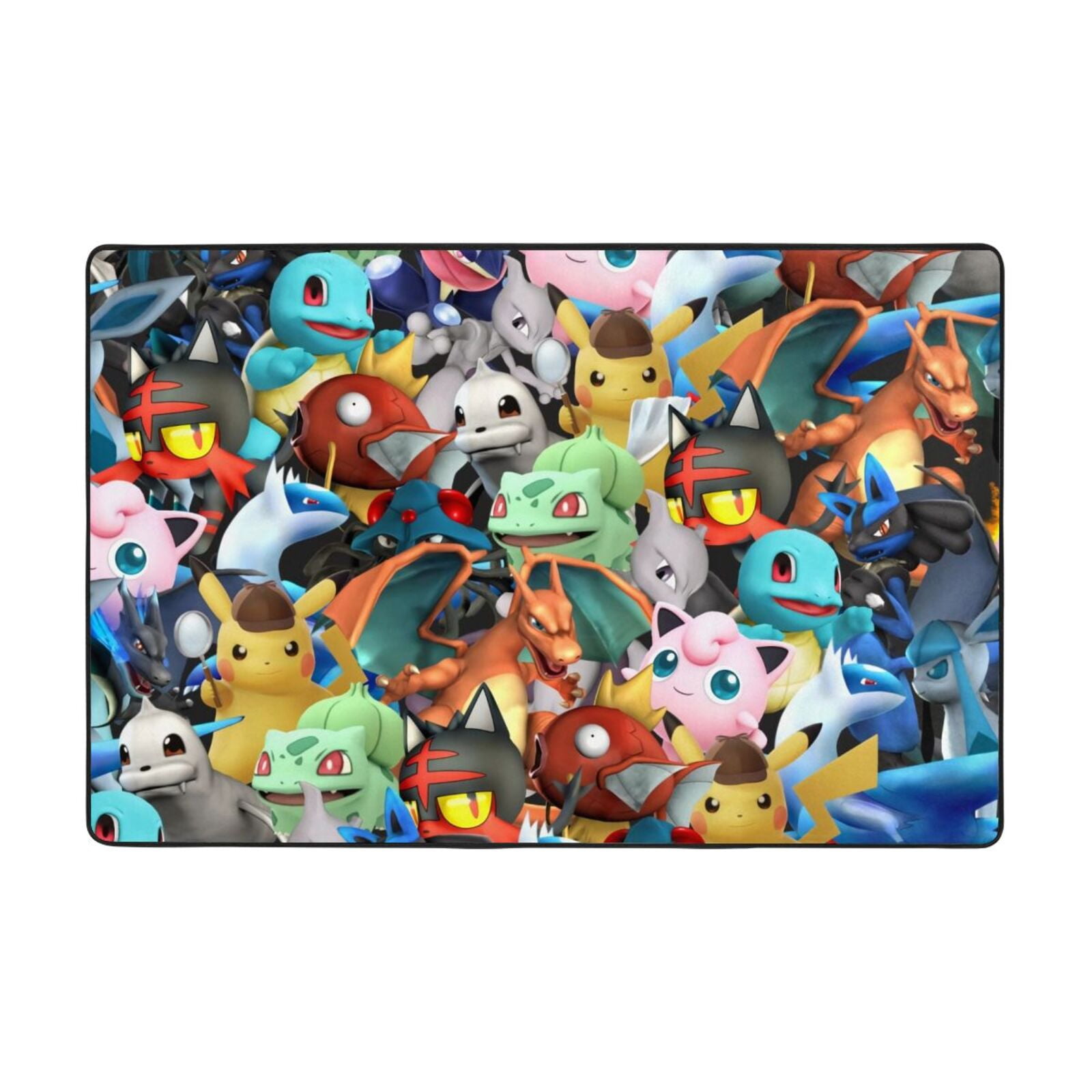 Pokemon seamless Cartoon Gamer Rug Room Non-Slip Gaming Rug Cool ...