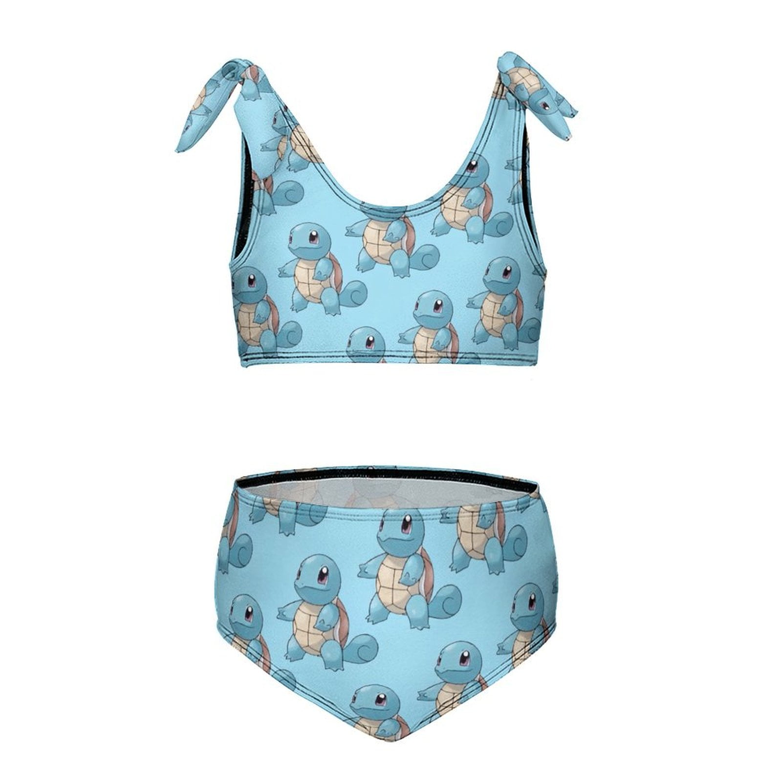 Pokemon swimsuit for Girl Cute Teen Girls 2 Piece High Waisted Bathing ...
