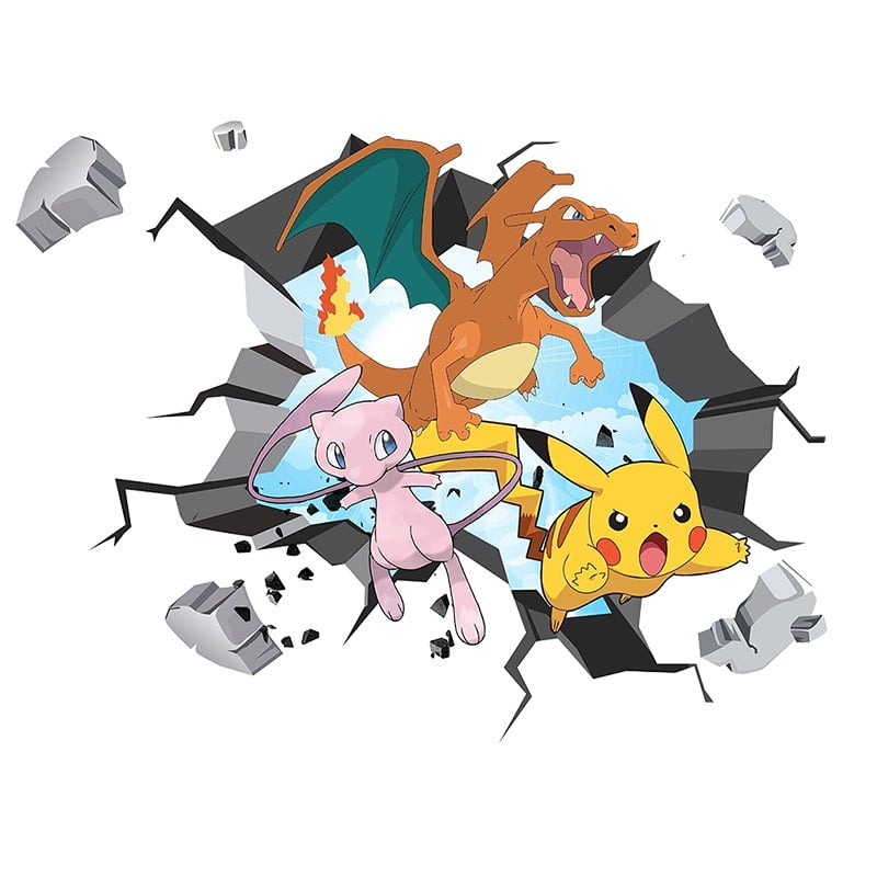Pokemon wall stickers 3D wall stickers Children wall stickers Cartoon ...