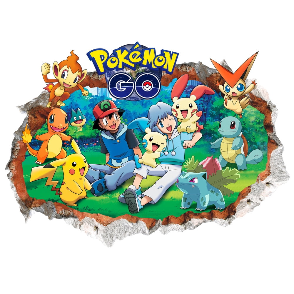 Pokemon wall stickers 3D wall stickers Children wall stickers Cartoon ...