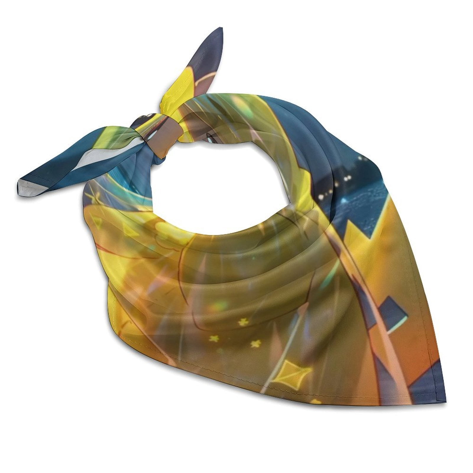 Pokemon365 Square Satin Head Scarf Hair Scarves Silk-like Bandana Scarf ...