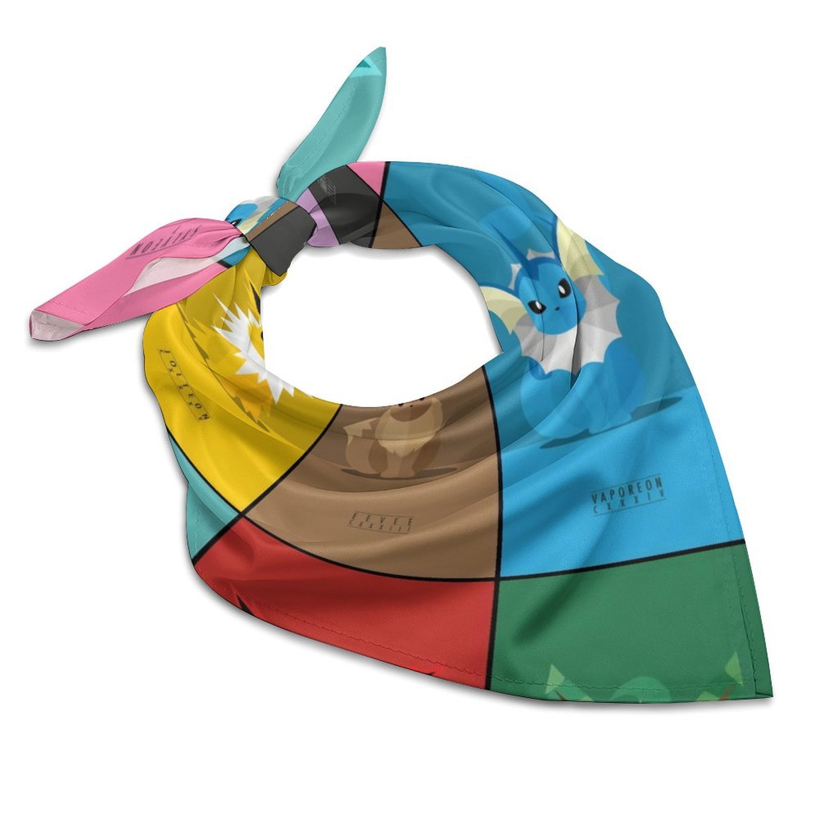 Pokemon620 Square Satin Head Scarf Hair Scarves Silk-like Bandana Scarf ...