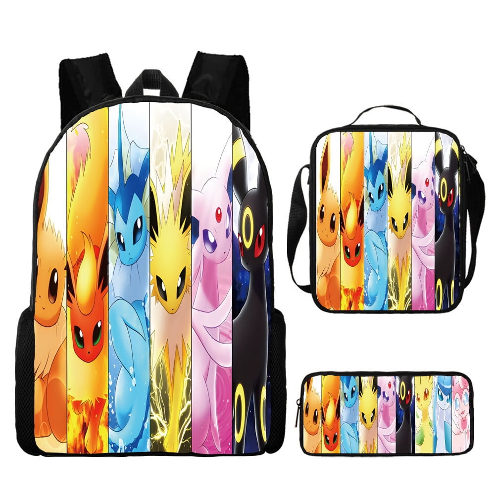 PokemonAnime Backpack for Teens Womens Mens Stylish Daypack Purse ...