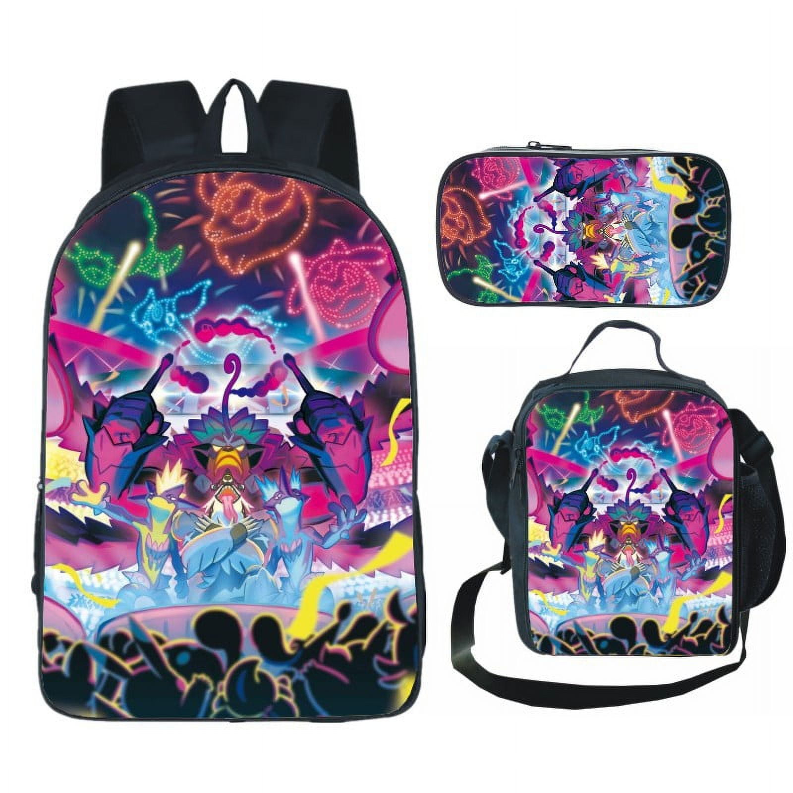 PokemonAnime Travel Backpack for Teens/Womens/Mens/ Casual Daypack ...