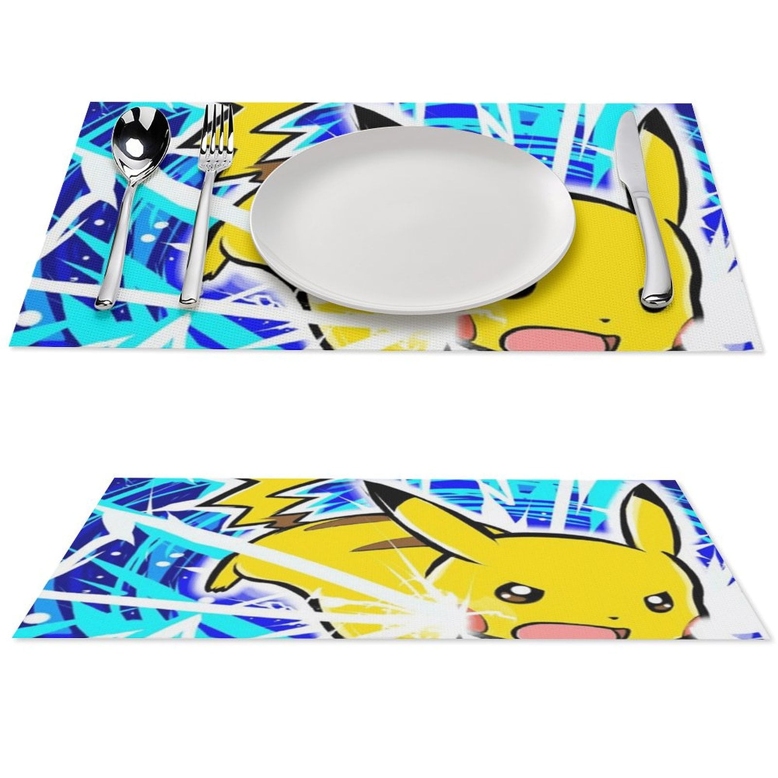 Poken+Pika-chu kids plastic waterproof placemat 6 PCS - Walmart.com