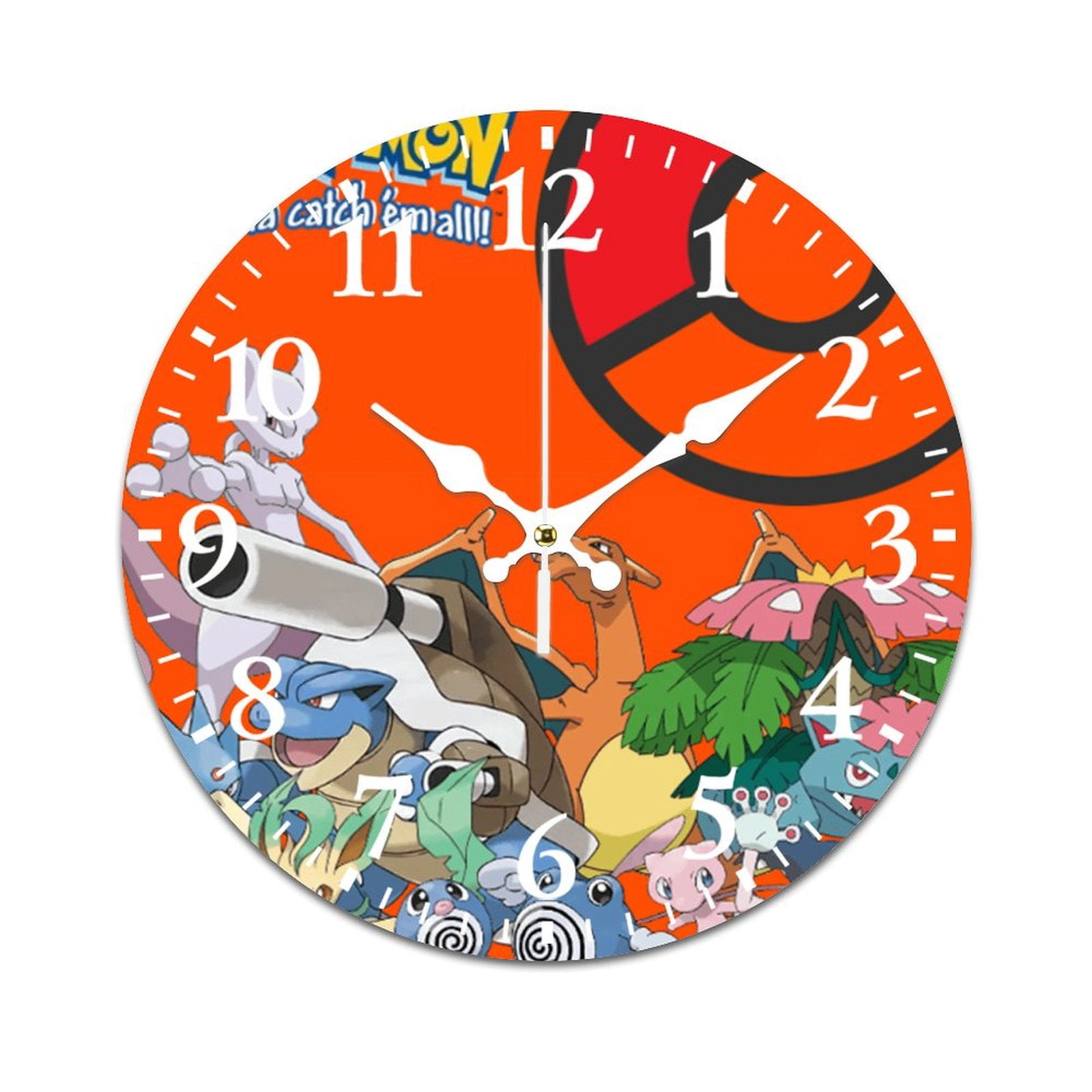 Poken+Pikachu wall clocks battery operated decorative 25cm/9.84in ...