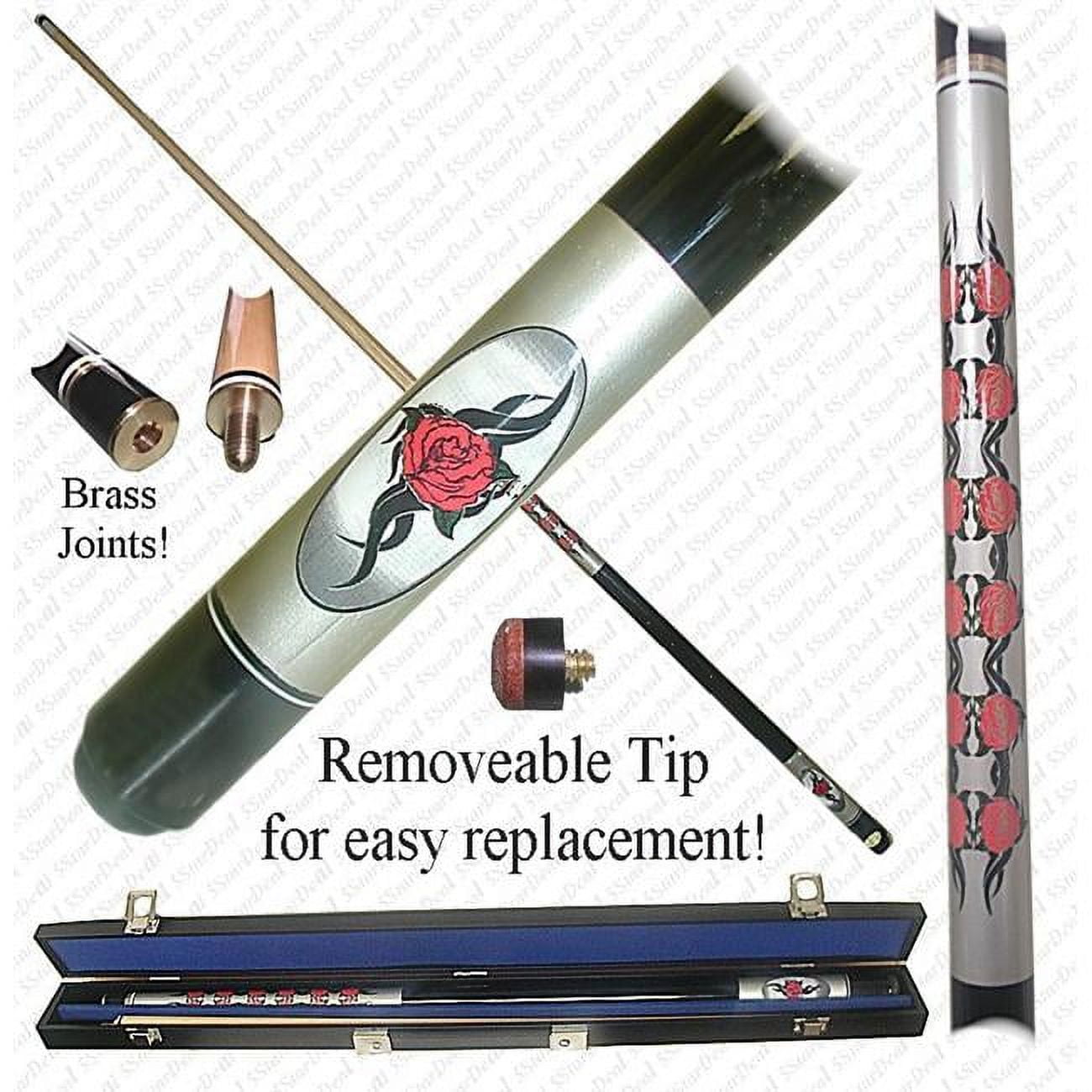 Poker 40-623rose 58" L The Trademark Hardwood Billiard Cue Stick ...