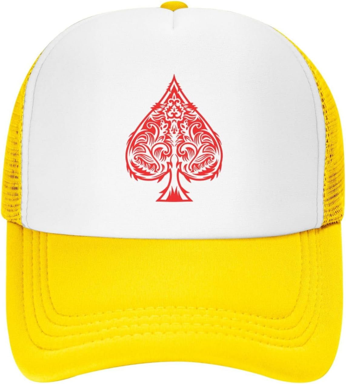 Poker Ace of Spades Unisex Trucker Hat – Mesh Baseball Cap Dad Hat ...