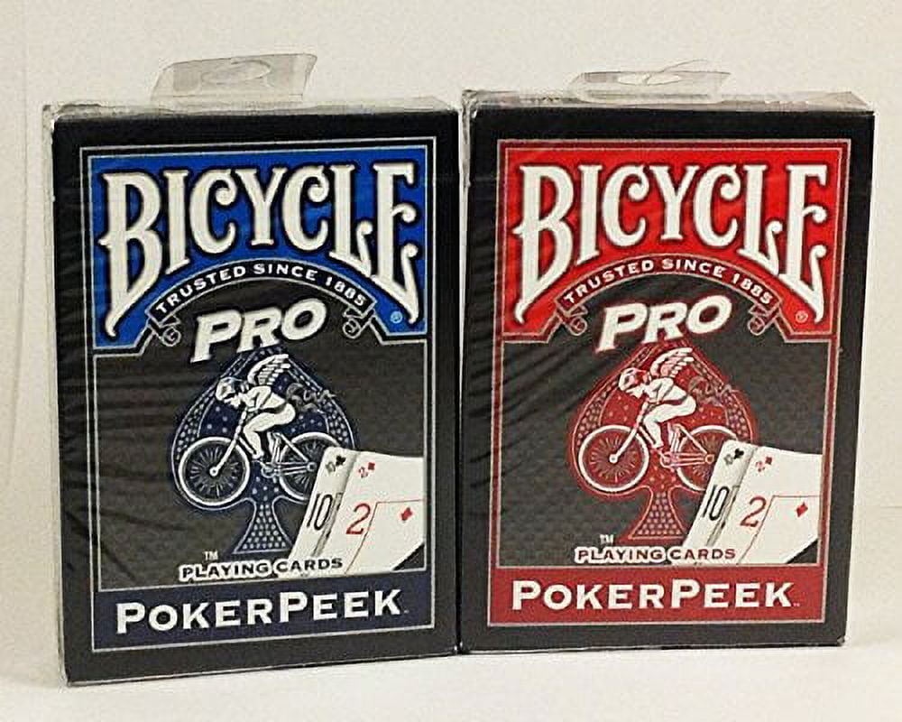 Poker Bicycle Pro Peek Playing Cards - 2 Decks! - Walmart.com