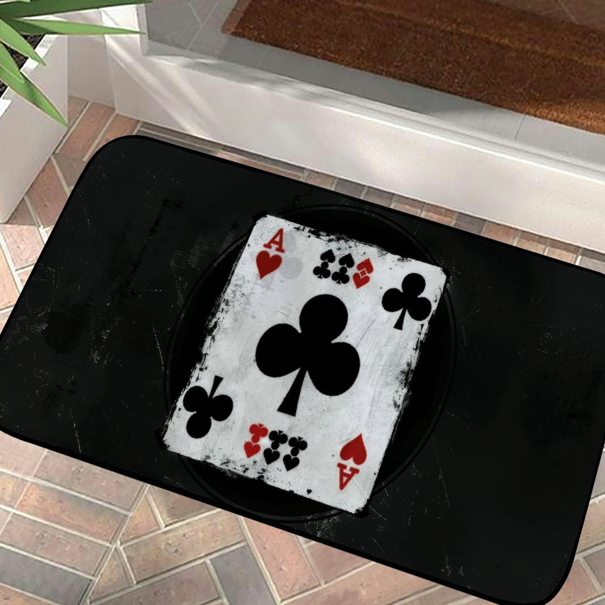Poker Card and Outdoor Door Mats, Anti Slip Floor Mats Outdoor Welcome ...