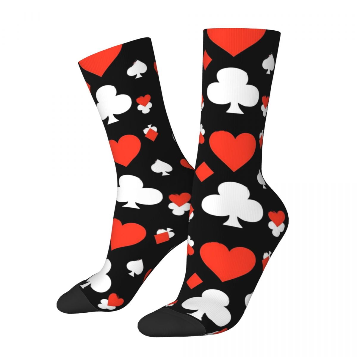 Poker Cards Socks Card Suits Vintage Stockings Couple Soft Running ...