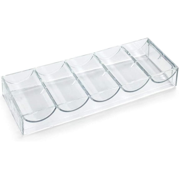 Poker Chip Trays - 100-count Clear Acrylic Poker Chip Racks - Chip ...