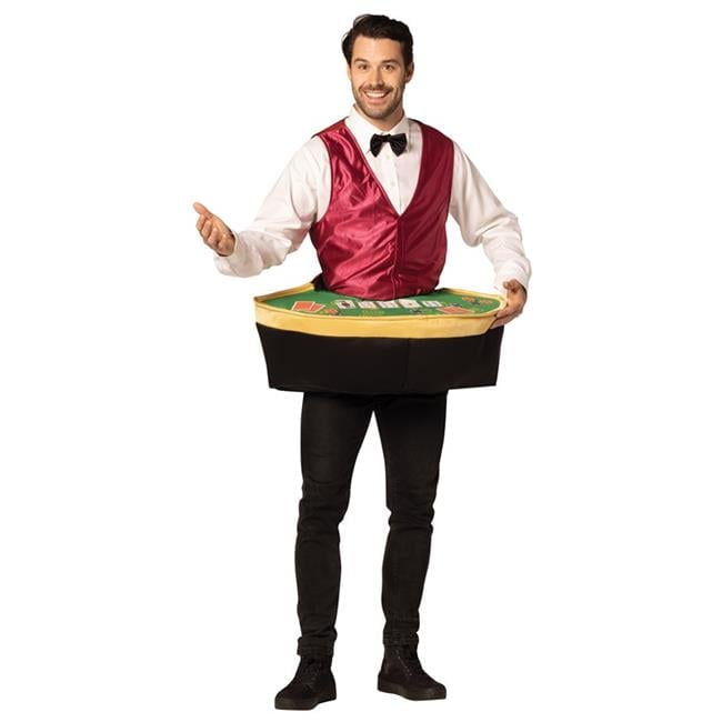 Poker Dealer Adult Costume with Table - Walmart.com