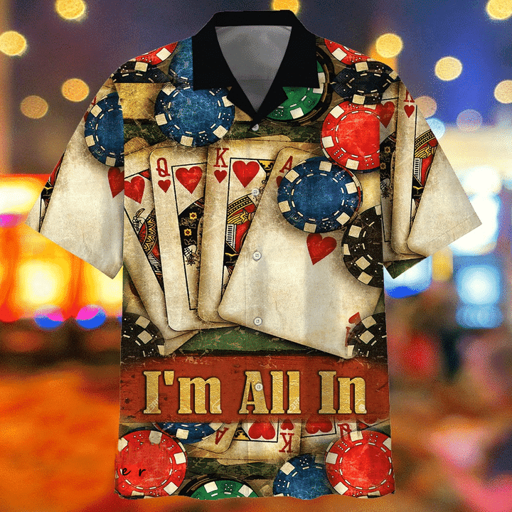 Poker Player Hawaiian Shirts title - Walmart.com