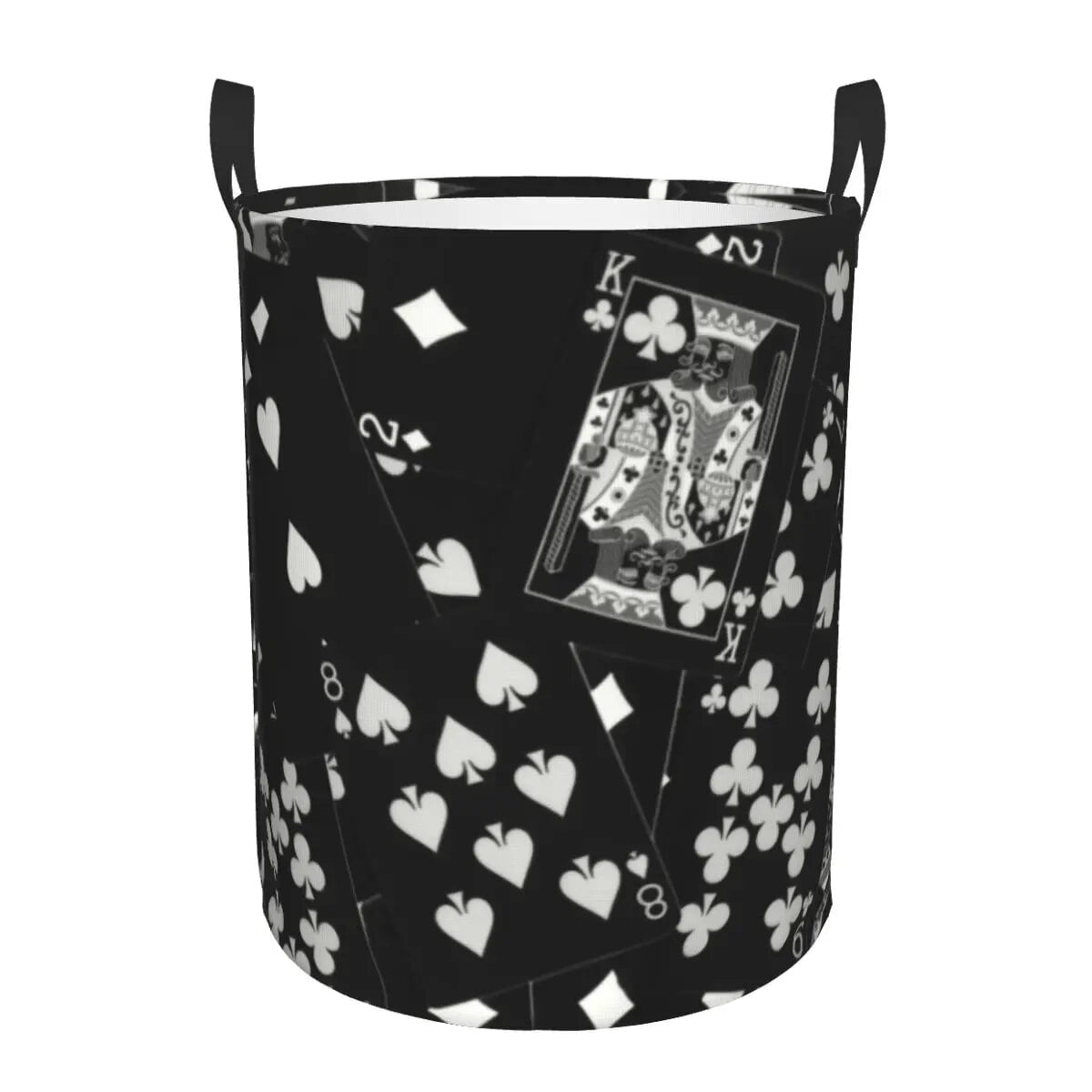 Poker Playing Card Symbols Laundry Basket Foldable Heart Spade Club ...