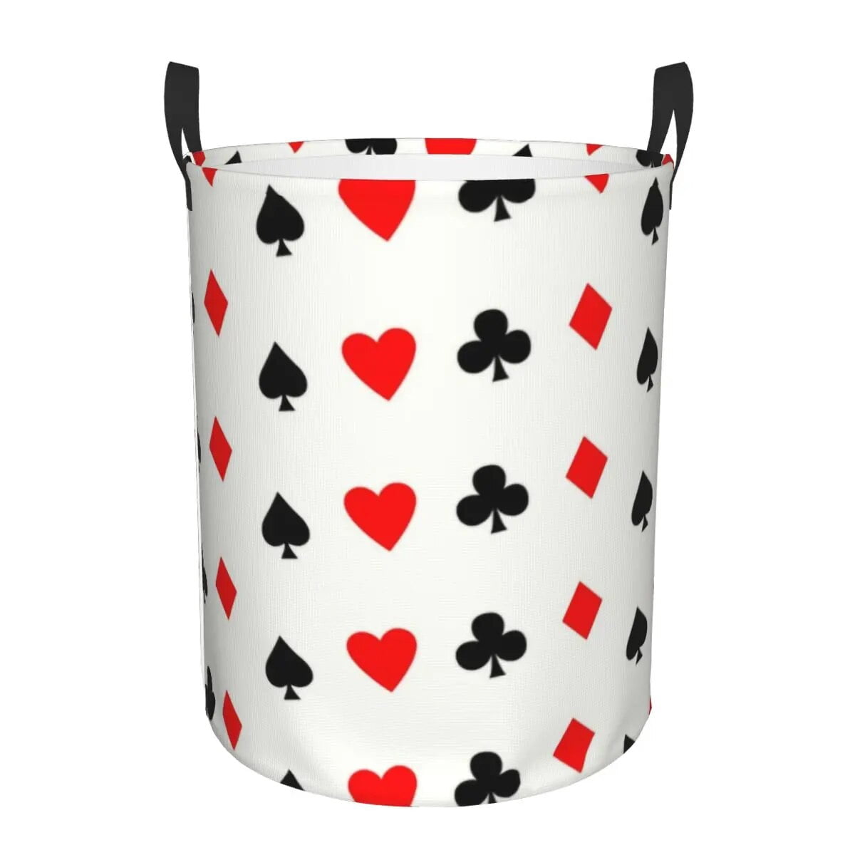 Poker Playing Card Symbols Laundry Basket Foldable Heart Spade Club ...