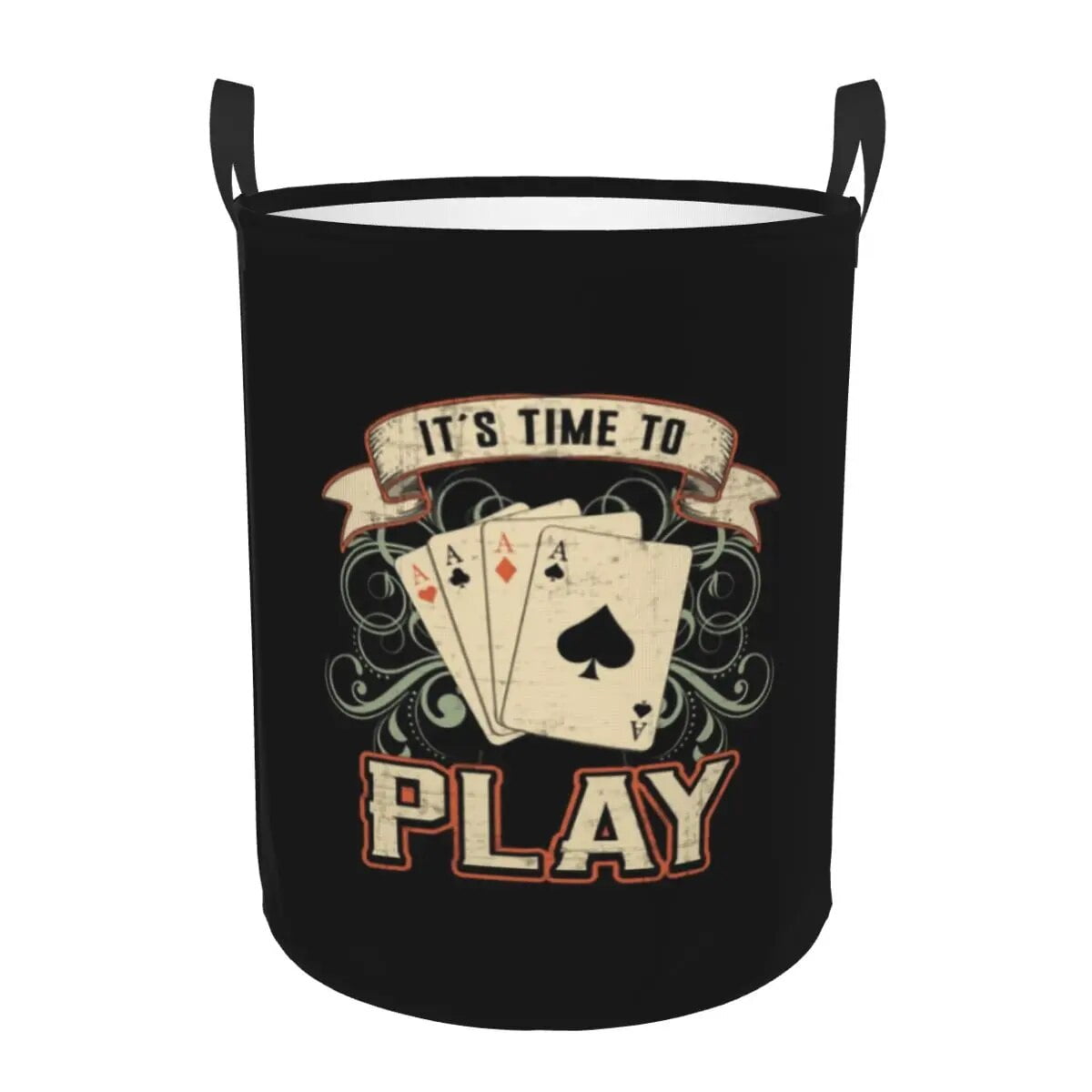 Poker Playing Card Symbols Laundry Basket Foldable Heart SpadeClub ...