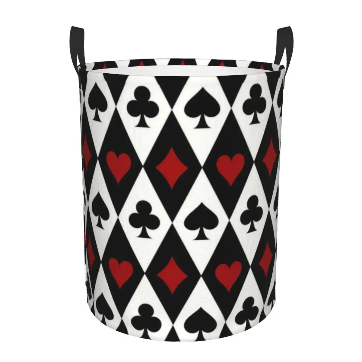 Poker Playing Card Symbols Laundry Basket Foldable Heart SpadeClub ...