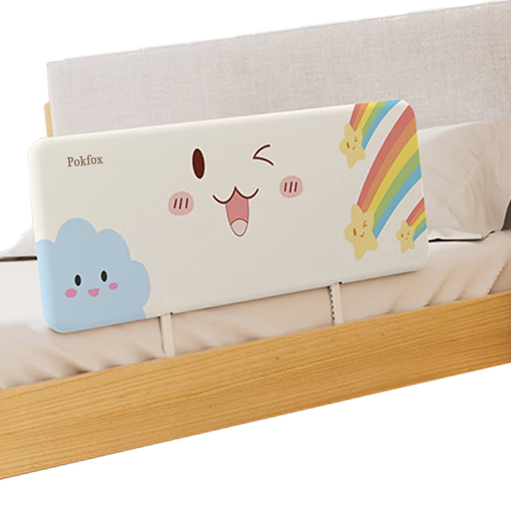 Pokfox Bed rails, Bed Rail for Baby Kids with Pattern - Height ...