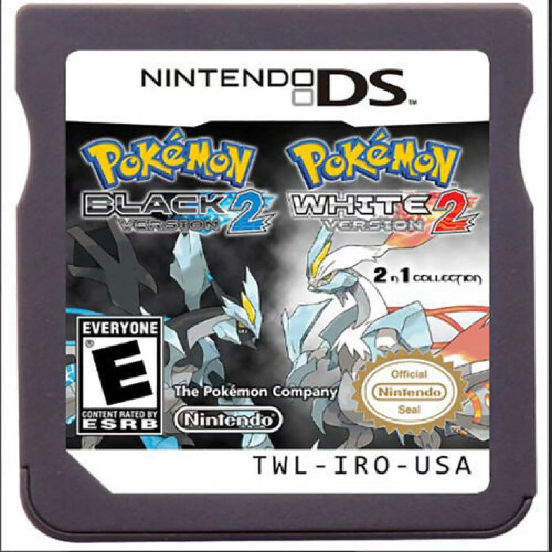 Pokomon Black and White 2 DS Games Cartridge Card for NDS NDSI 3DS, US ...