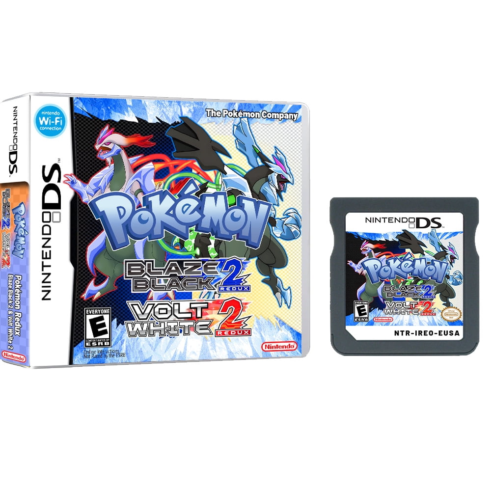 Pokomon Blaze Black 2 Redux & Volt White 2 Redux DS NDS Game,US Version ...