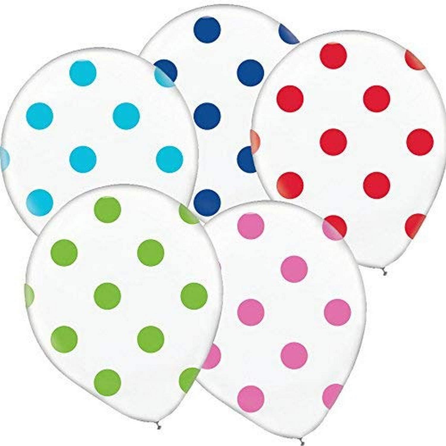 Pola Dots Latex Balloons - Walmart.com
