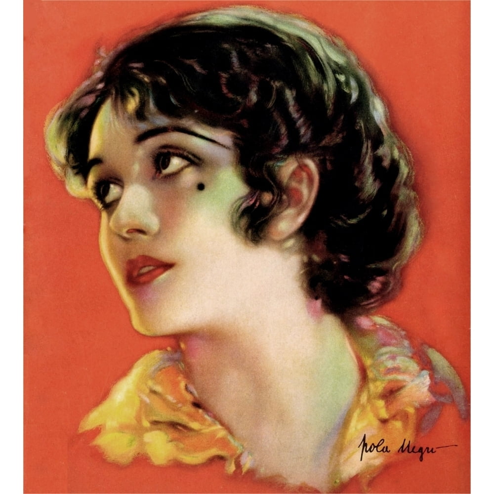 Pola Negri Artwork From The Cover Of Motion Picture Magazine Ca Mid ...