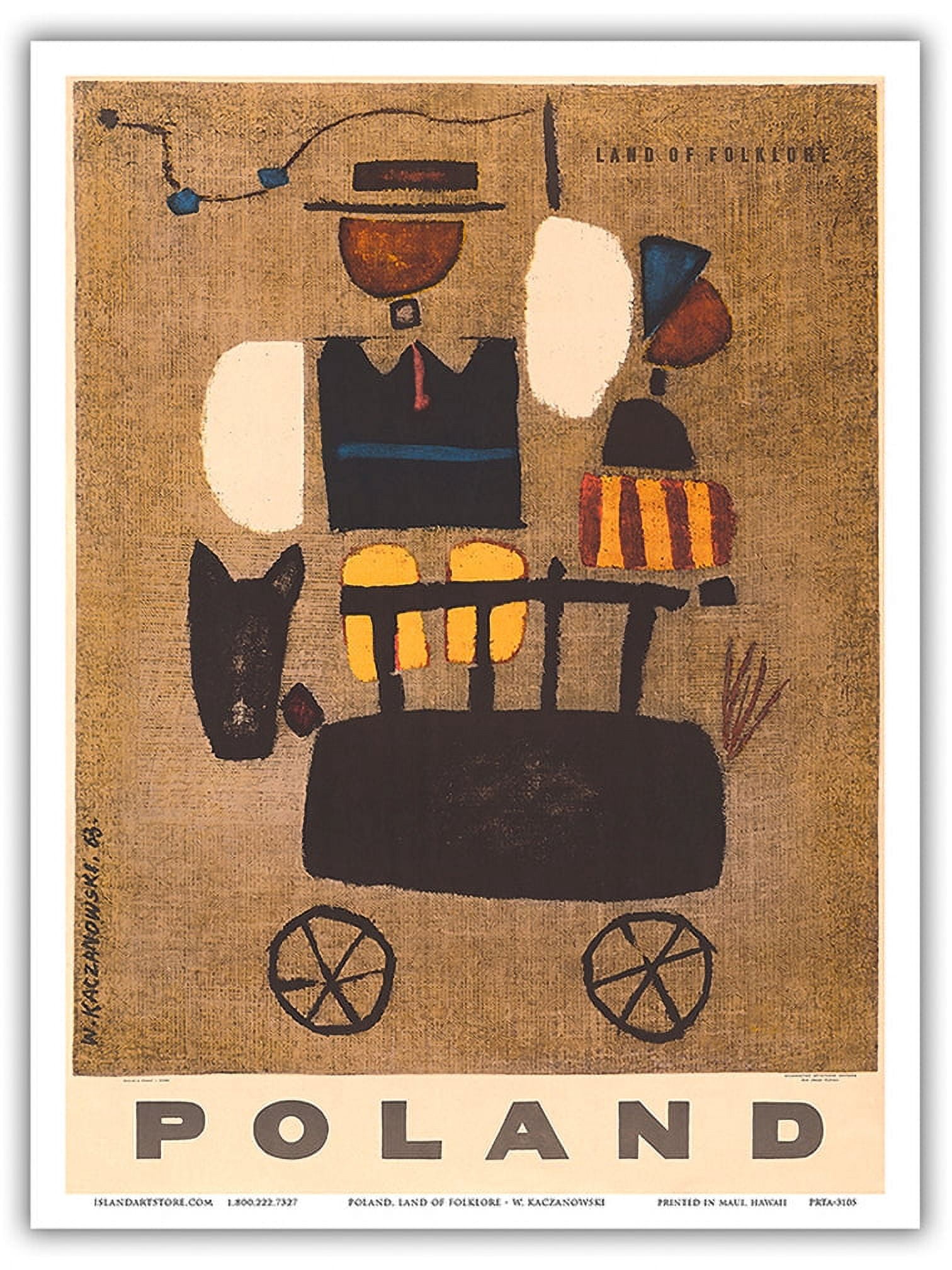 Poland - Land of Folklore - Man on a Britzka (Horse Drawn Carriage ...