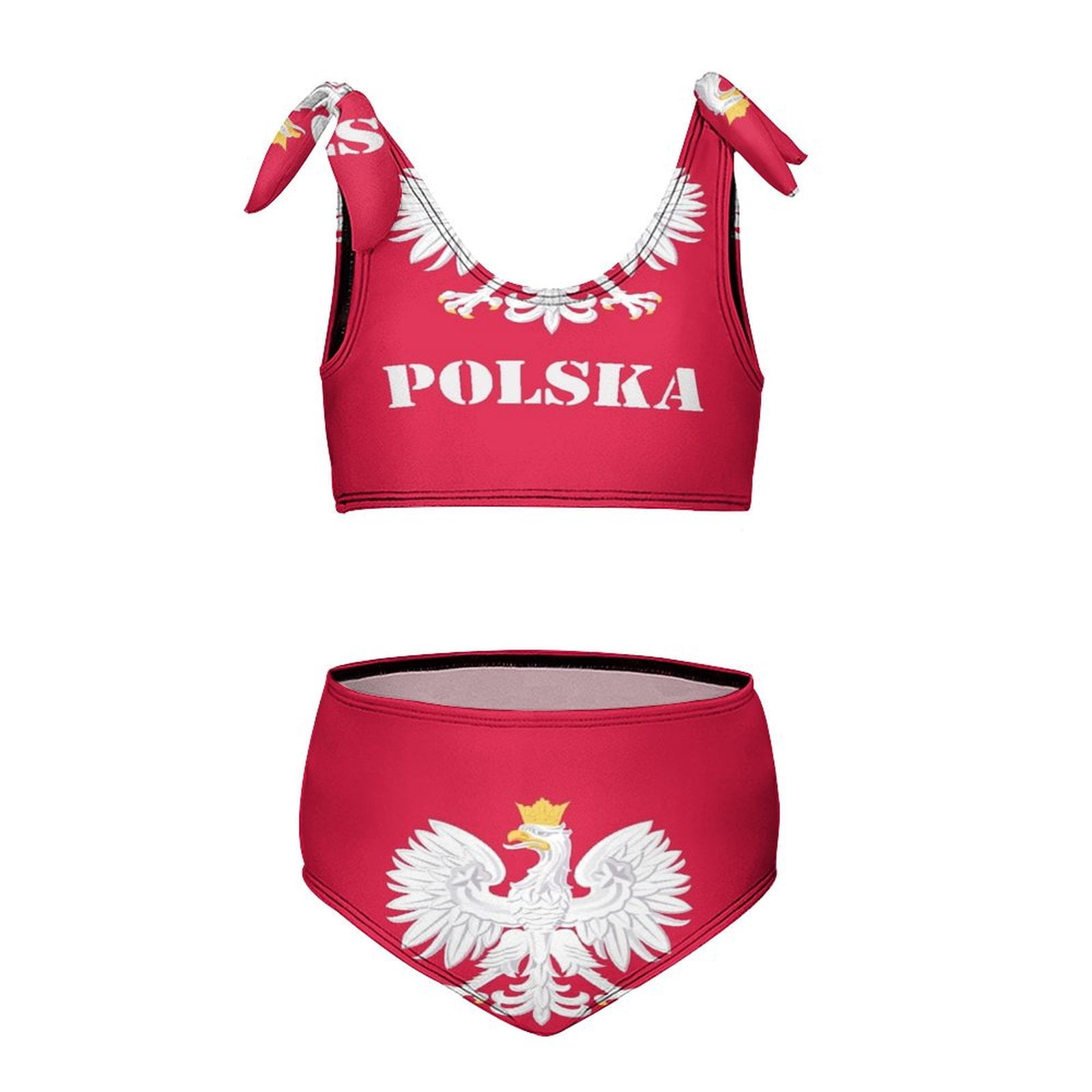Poland Polish Flag - Polish Eagle Girl's 2 Piece Bikini Set Beach Sport ...