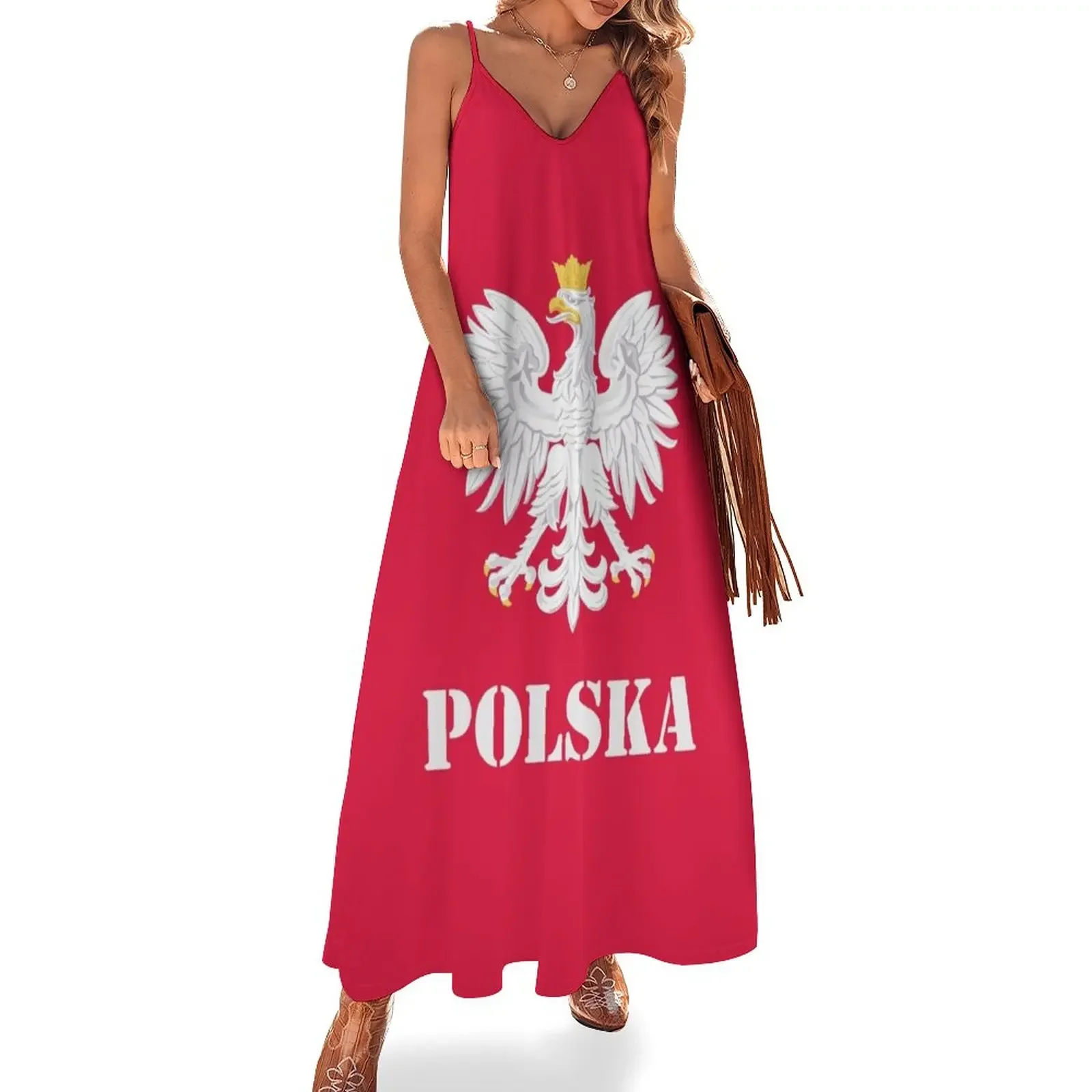 Poland Polish Flag Polish Eagle Sleeveless Dress dresses women 2025 ...