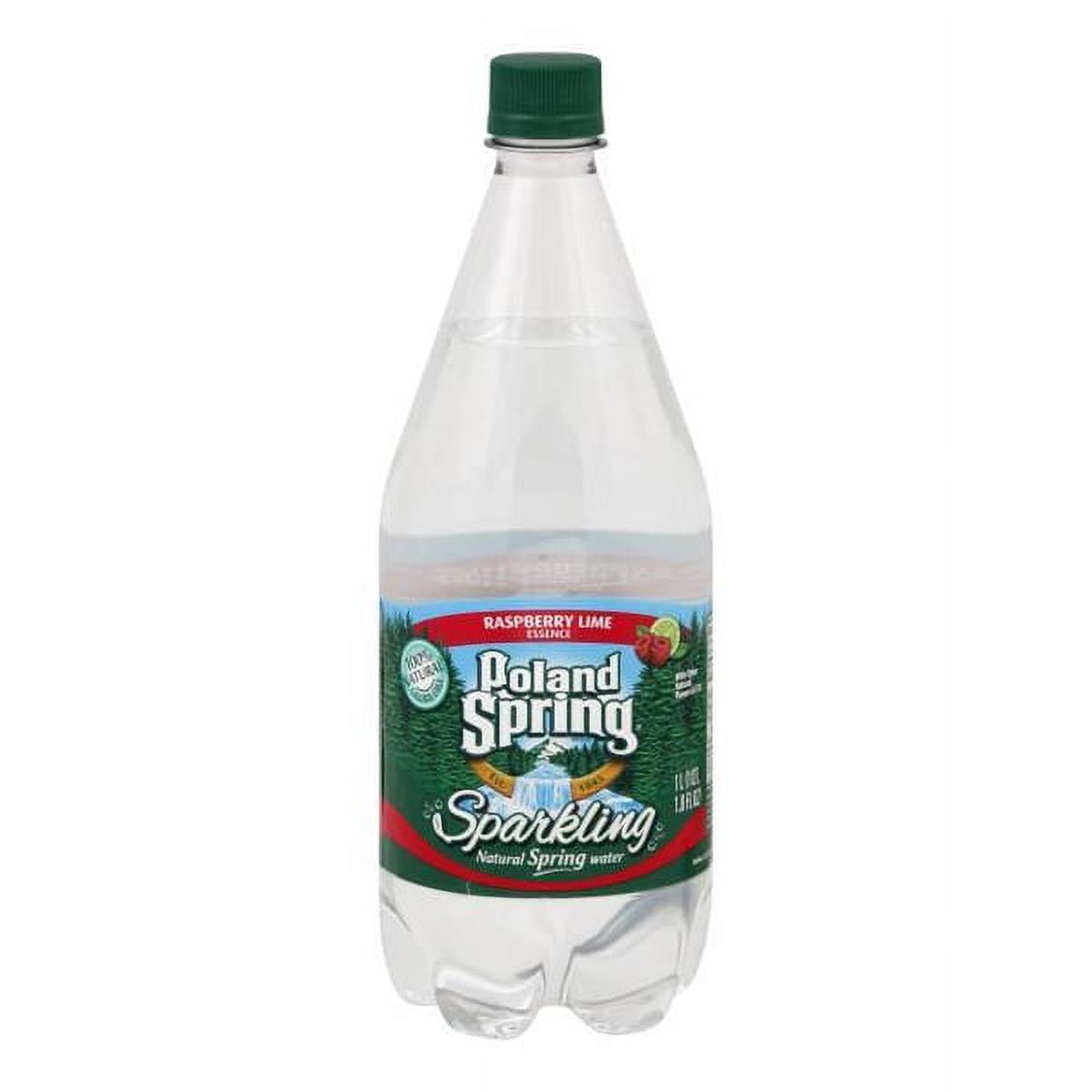 Poland Spring Raspberry Lime Sparkling Water 1 Liter Plastic Bottles ...
