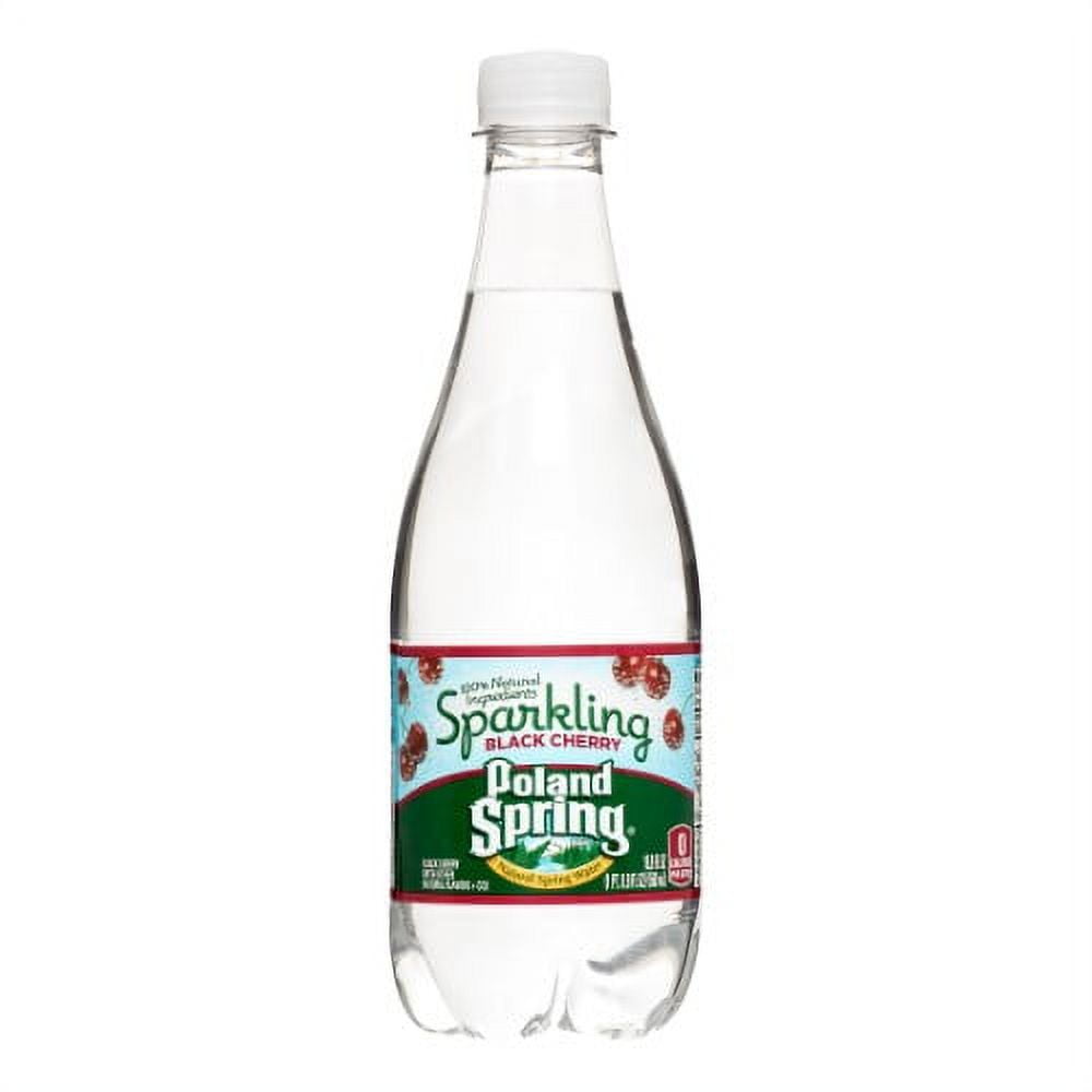Poland Spring Sparkling Natural Spring Water, Black Cherry, 16.9 Fl Oz ...