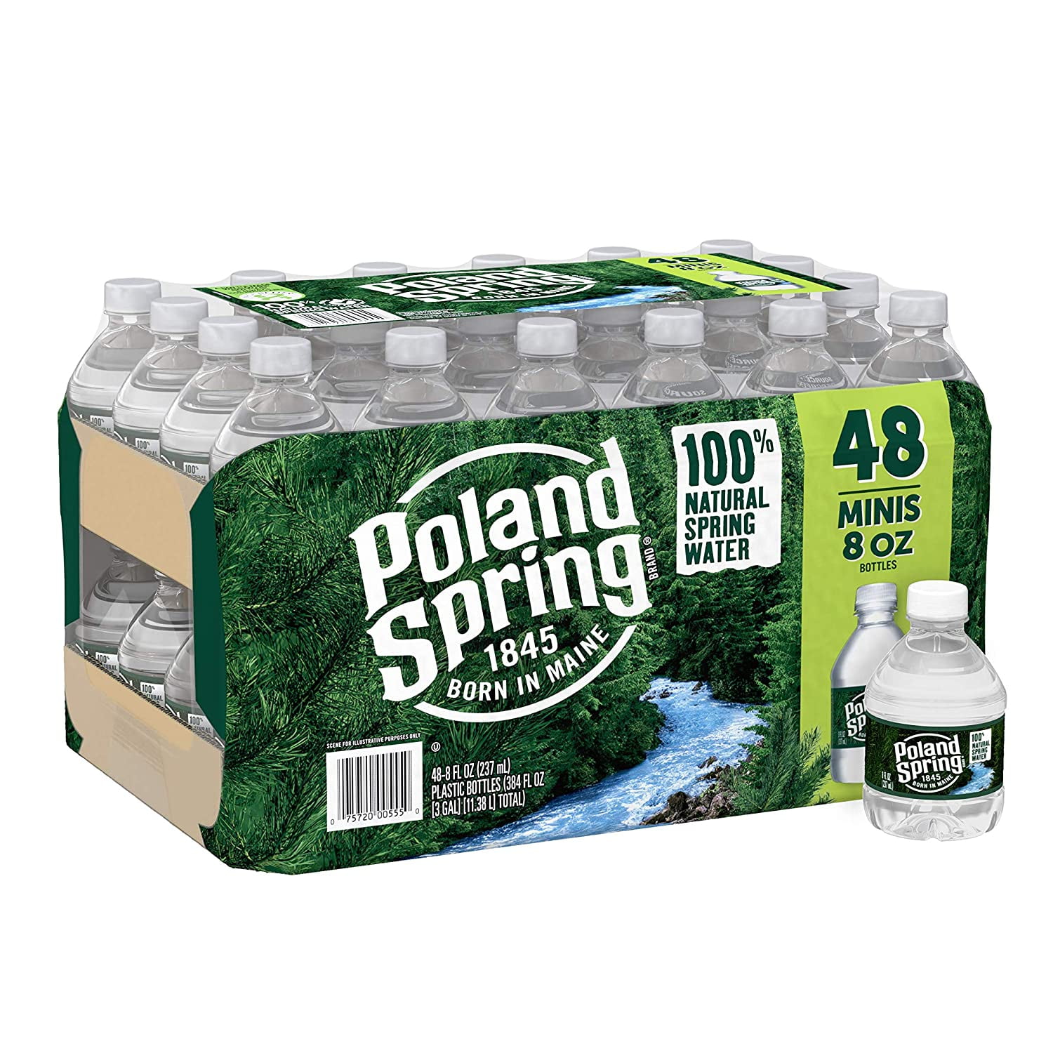 Poland Spring 100% Natural Mini Bottled Spring Water, 48 Count ...