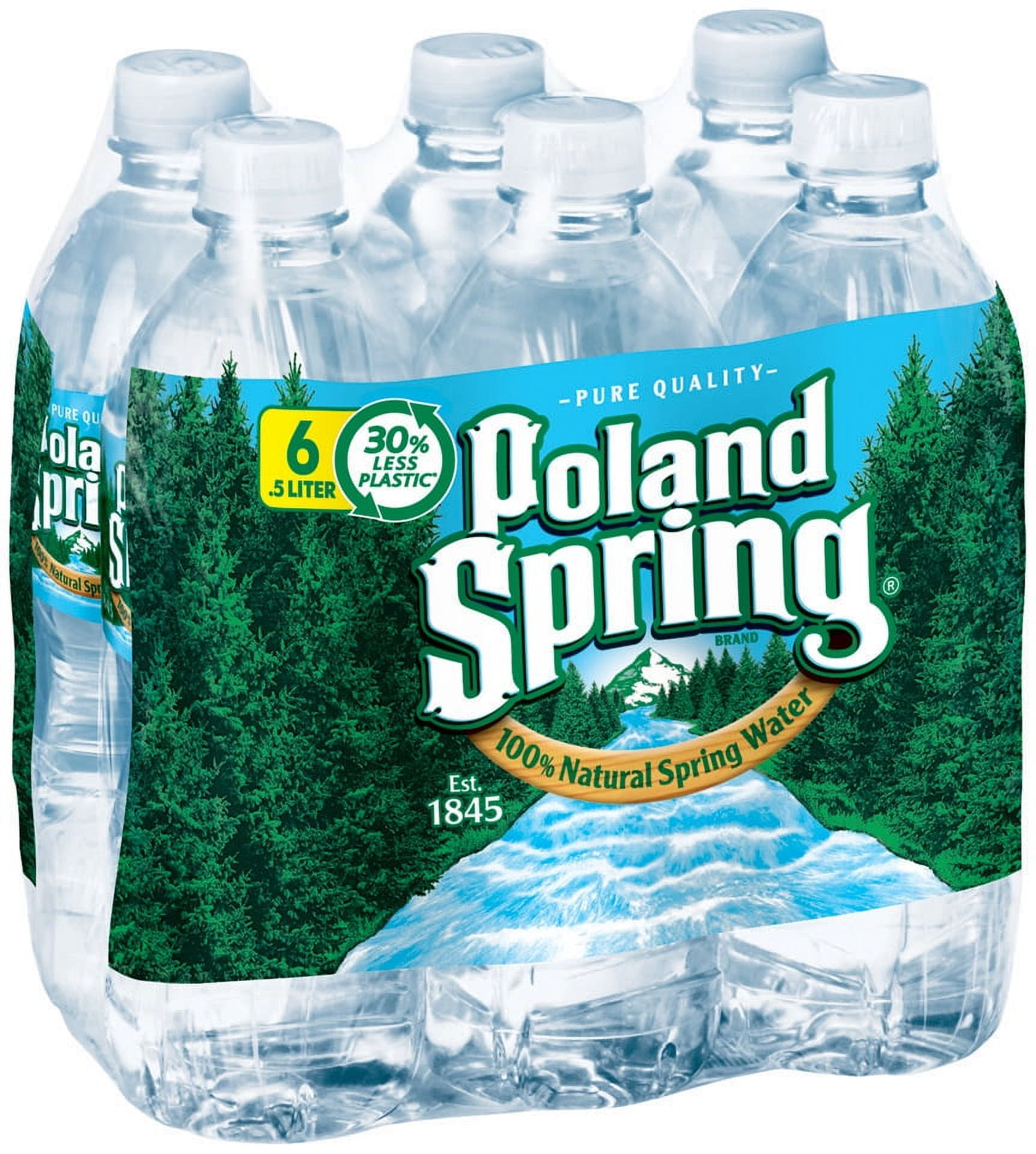 Poland Spring, Water, 6 Pack, 16.9oz, Pure Quality, 100% Natural Spring ...