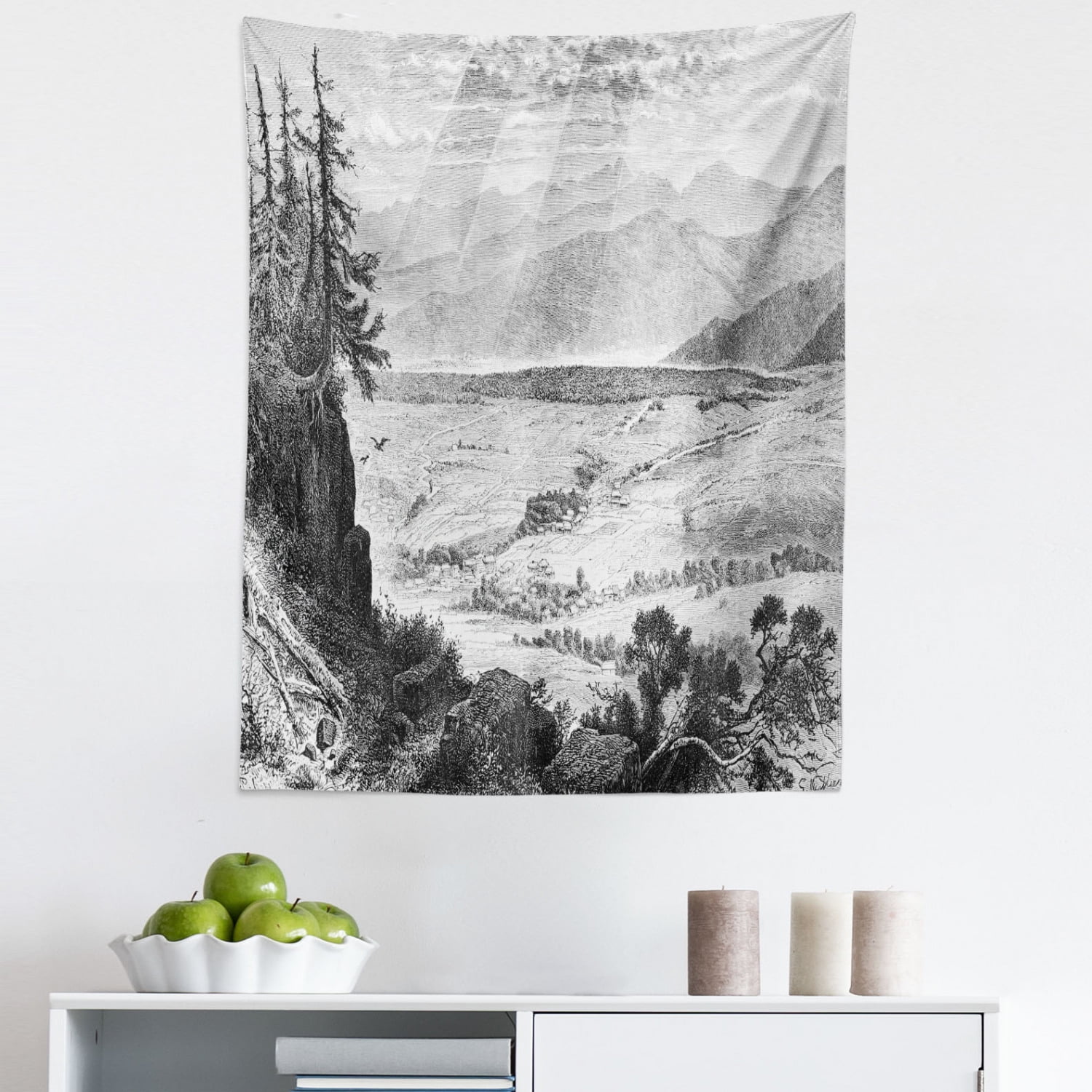 Poland Tapestry, Village of Zakopane and Mount Gubolowka in Tatra in ...