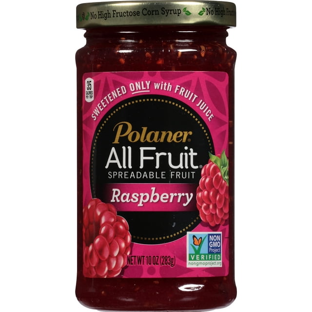 Polaner All Fruit Raspberry Spread, Gluten Free, Non GMO, No High ...