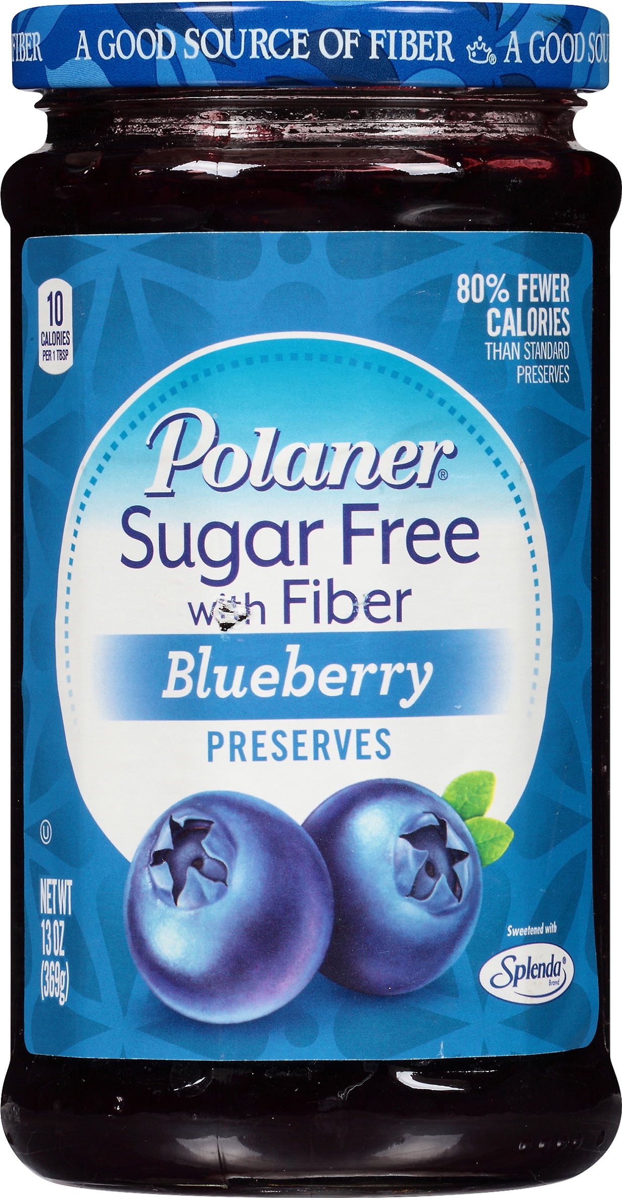 Polaner Sugar Free Blueberry Jam With Fiber, 13 Oz - Walmart.com