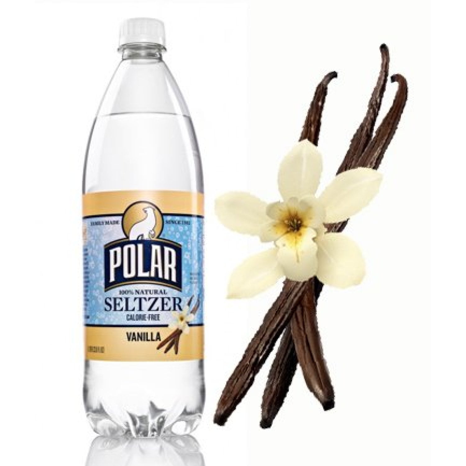 Polar 100% Natural Seltzer Water, Vanilla 33.8 Fl Oz. (Pack of 3) - Walmart.com