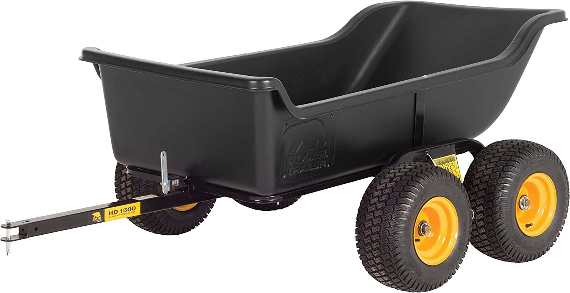 Polar Trailer Power Mover Tandem Axle 1500 Utility Cart with Tow Tires ...