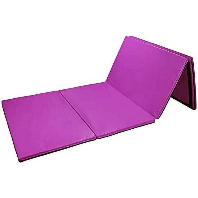 Polar Aurora 4'x10'x2' Thick Folding Gymnastics Exercise Mat Aerobics ...