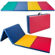 Coinus Sports 4-Panel Folding Gymnastics Exercise Mat with Handles, 4 ...