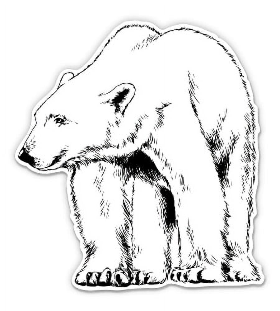 Polar Bear - 12" Vinyl Sticker Waterproof Decal - Walmart.com