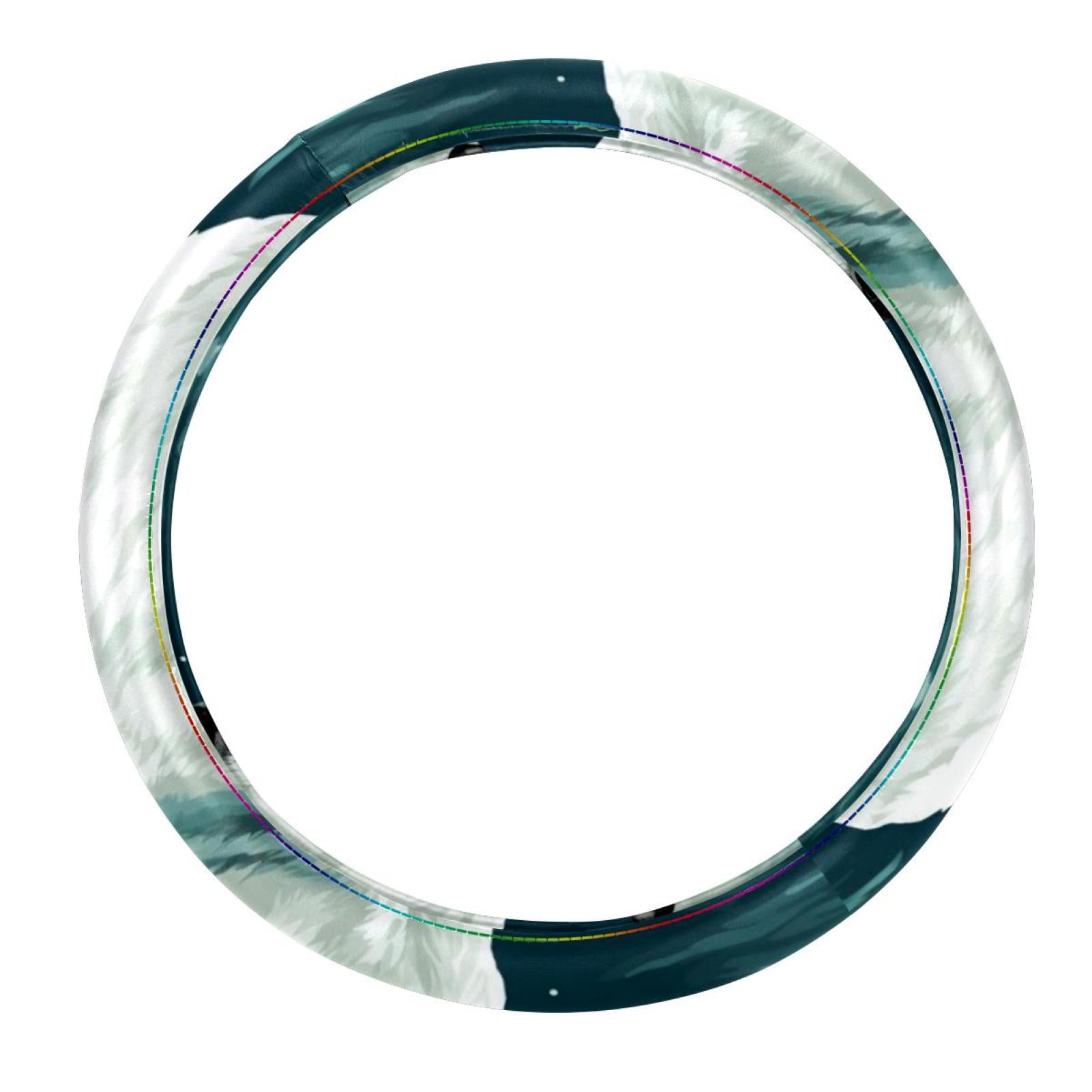 Polar Bear 14.5 Inch Printing PVC Leather Car Wheel Covers Steering ...