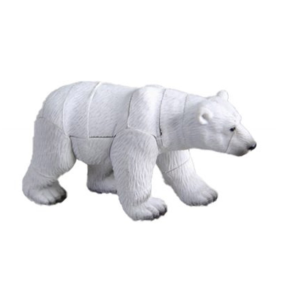 Polar Bear 3D Interlocking Plastic Animal Puzzle Toy Educational Gift ...