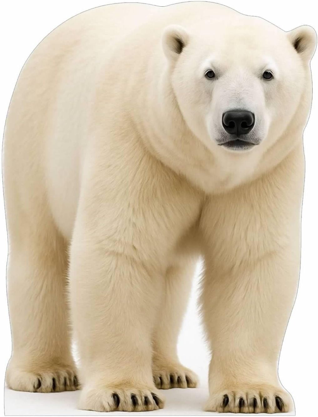 Polar Bear 5FT Life Size Cardboard Cutout – A Fun Animal Standup for ...